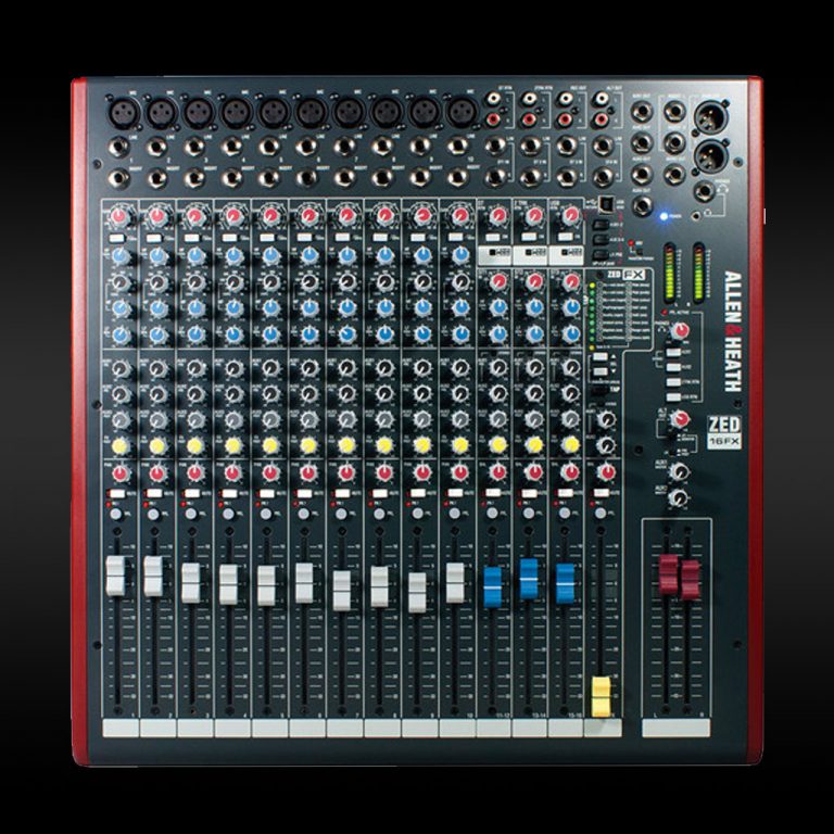 Allen & Heath Mixer ZED16FX Audio MIxer Hire Adelaide | JPLS